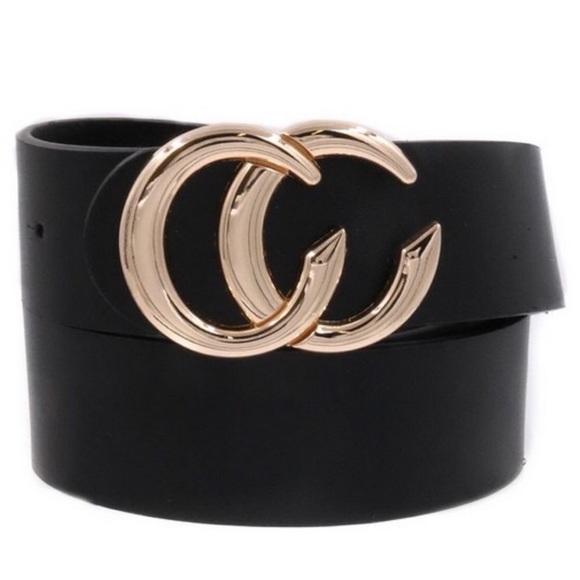 Accessories | Vegan Leather Double C Belt | Poshmark